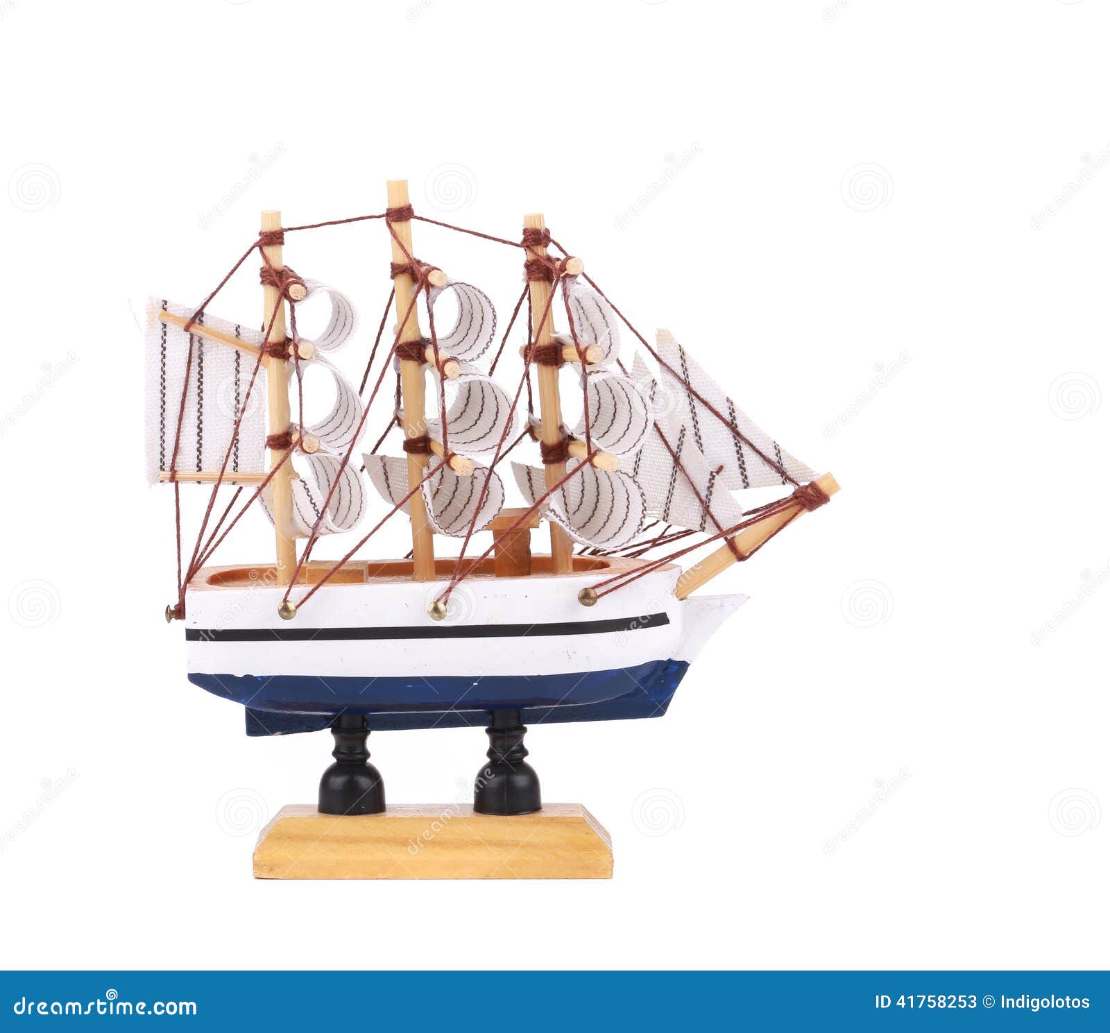 Boat Model. Small Wooden Ship Stock Image - Image of scale, small: 41758253