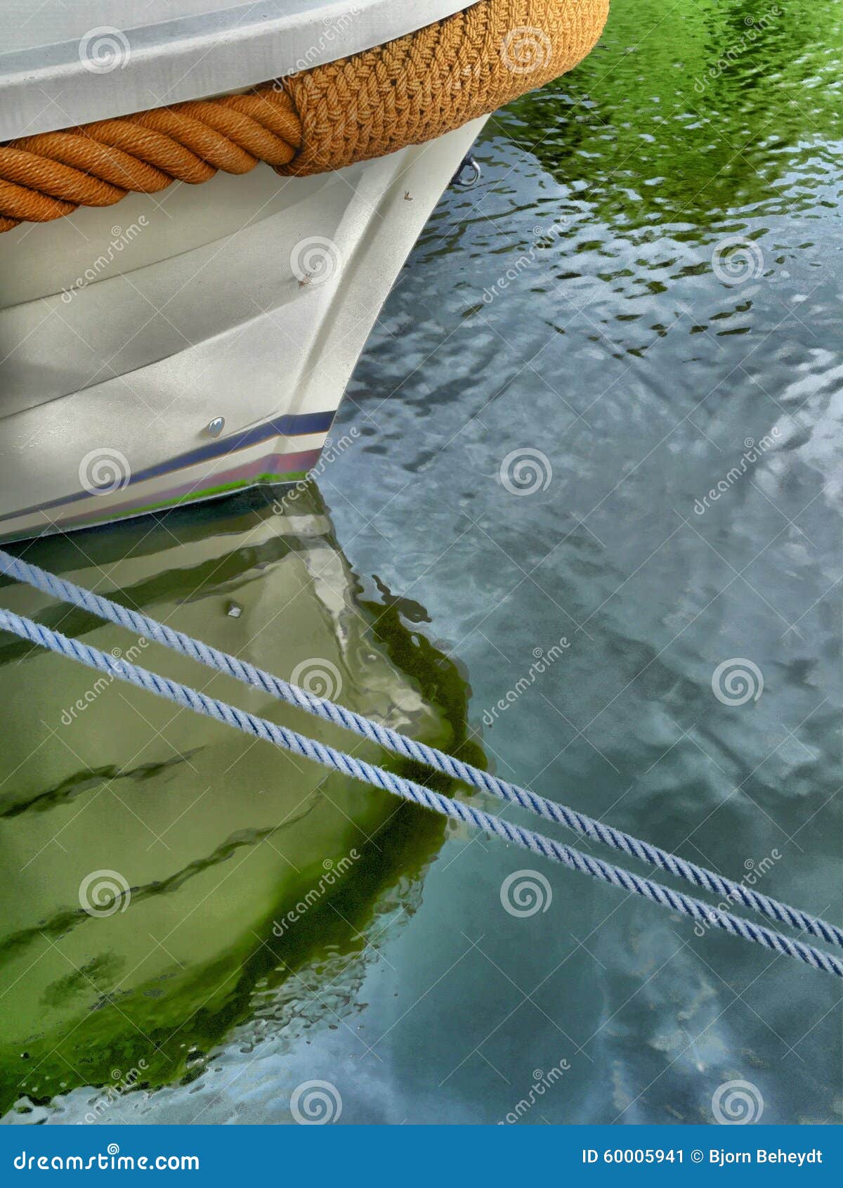 Boat moored on a pier stock image. Image of lake, cleat - 60005941
