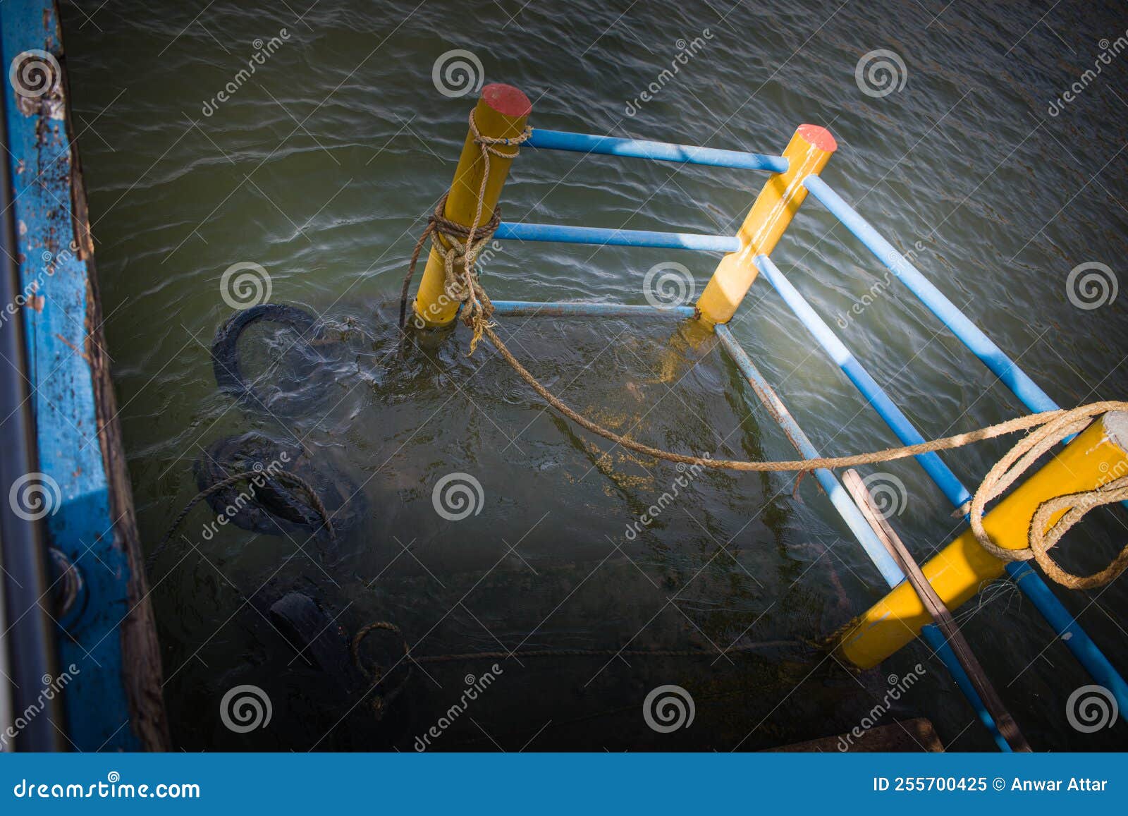Boat Mooring High Quality Image. Stock Image - Image of horizontal ...