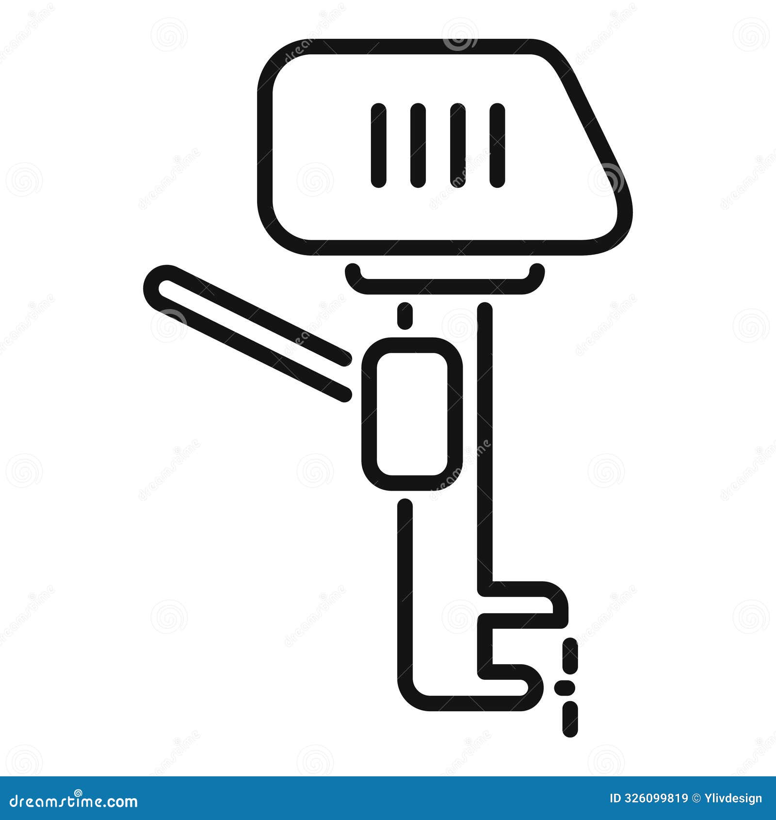 Boat Motor Icon Representing Water Transportation Using Combustion ...