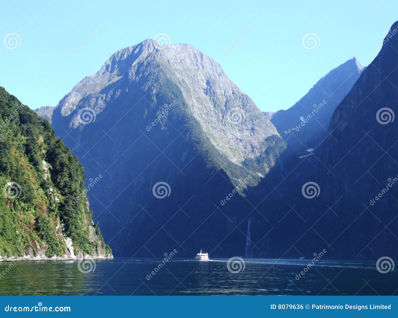 Boat with mountains stock photo. Image of clouds, outdoor - 8079636