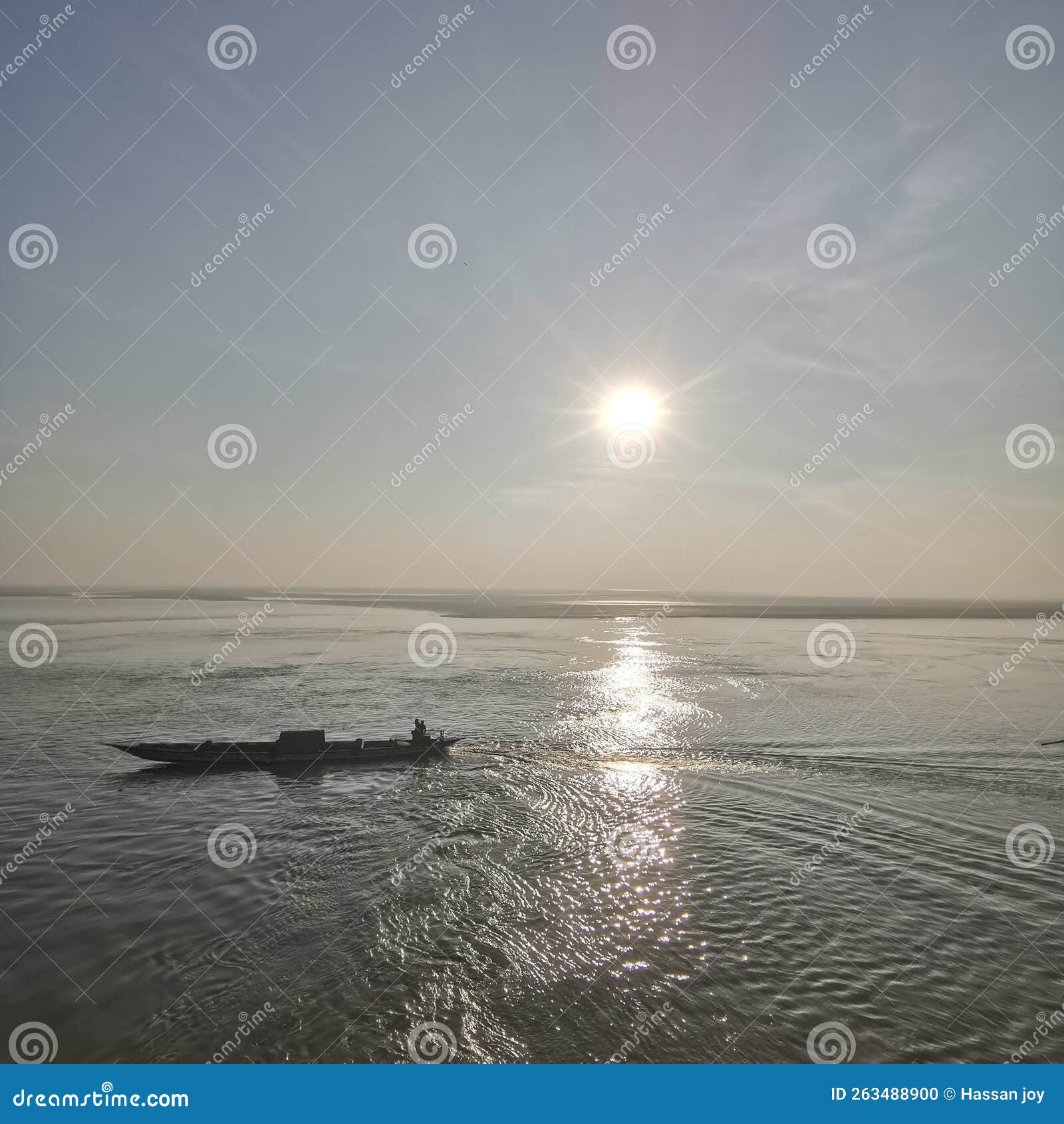 Boat Movement of the Jamuna River. 6 Stock Photo - Image of river ...