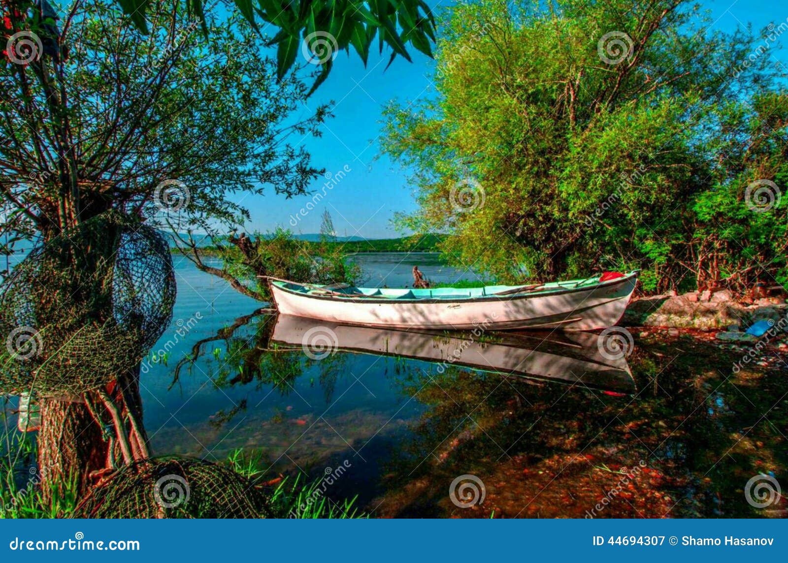 Boat stock image. Image of boat, nature, landscape, background - 44694307
