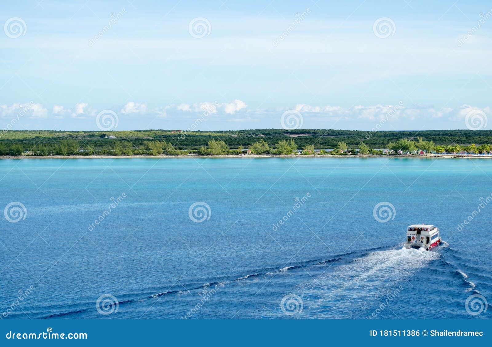 Boat near the sea beach stock photo. Image of island - 181511386