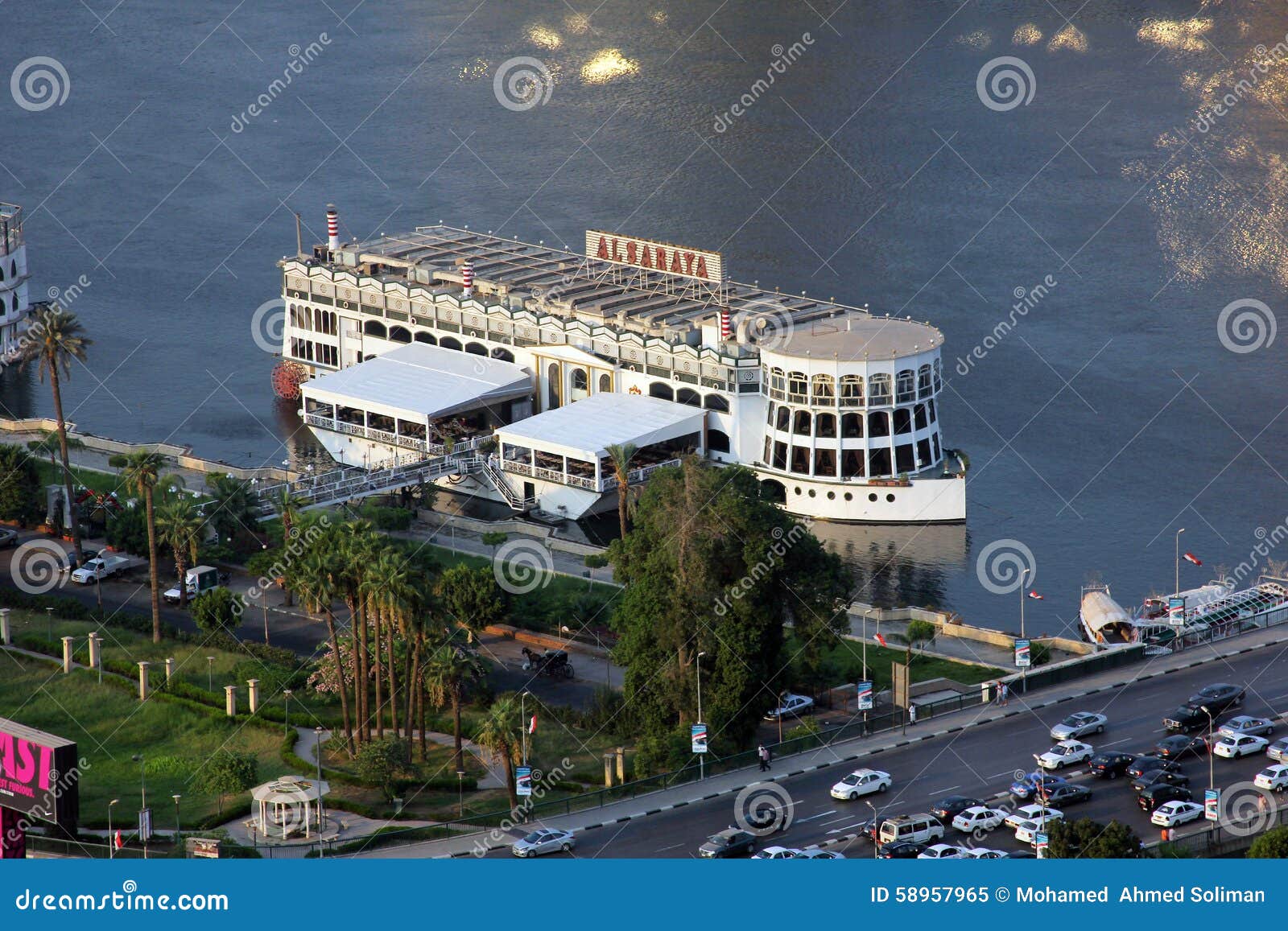 Boat in Nile of Cairo in Egypt Editorial Image - Image of islamic ...