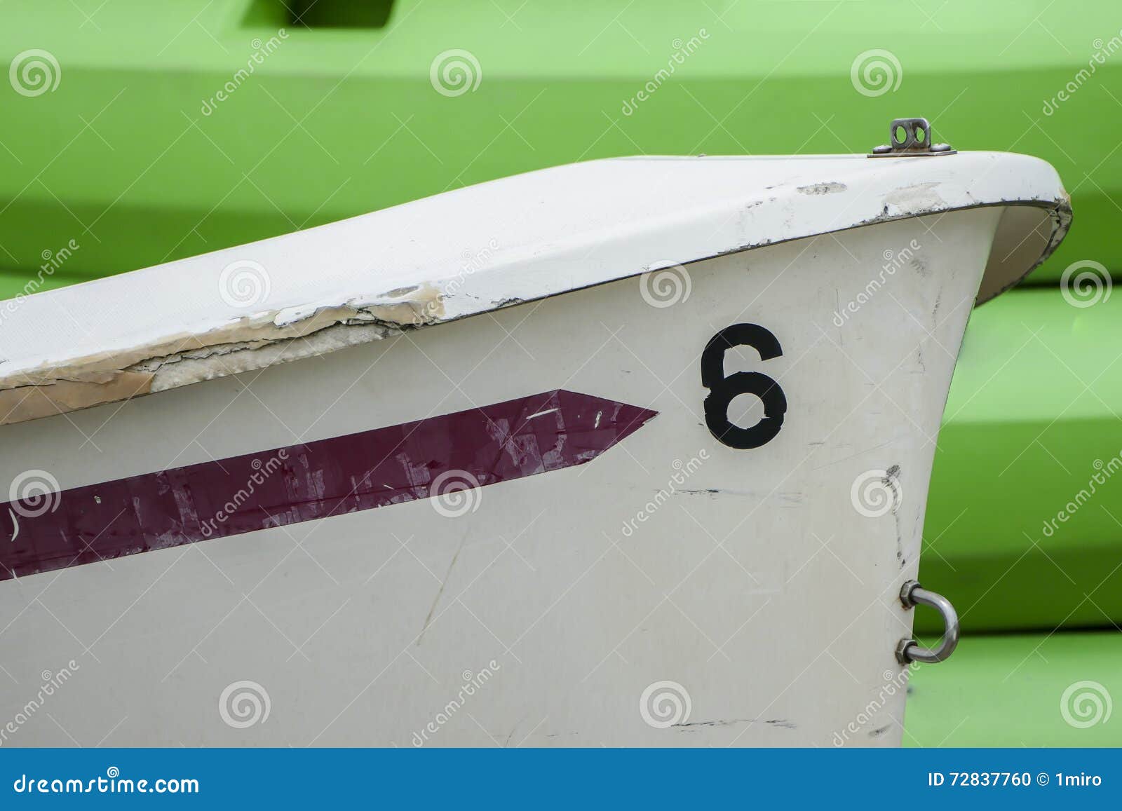 Boat number 6 stock photo. Image of recreation, outside - 72837760