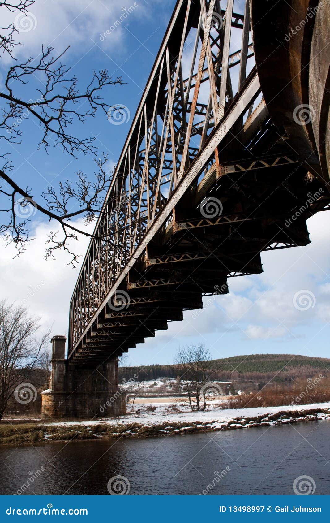 Boat O Brig Bridge stock image. Image of winter, scottish - 13498997