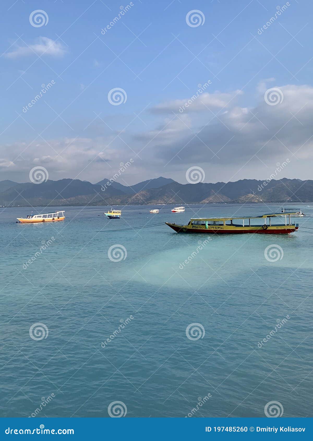 Boat in the ocean stock photo. Image of ocean, waves - 197485260