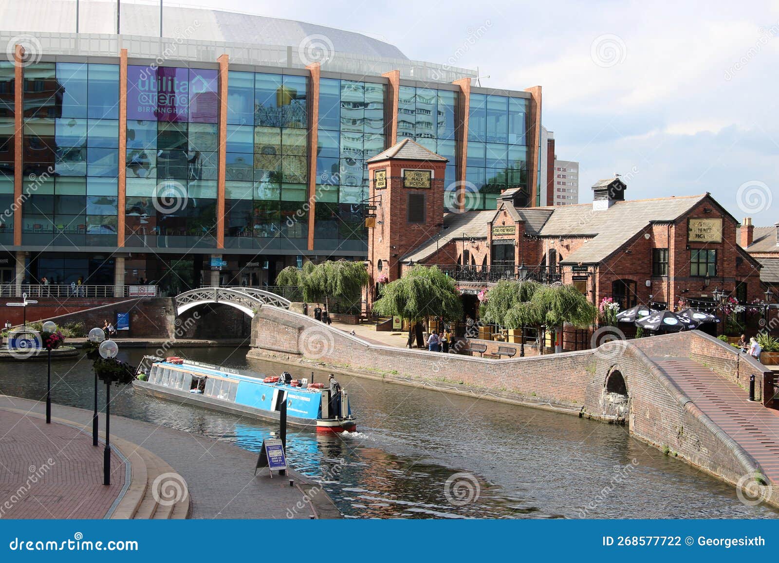 Boat Old Turn Junction, Birmingham Canal Old Line Editorial Photography ...