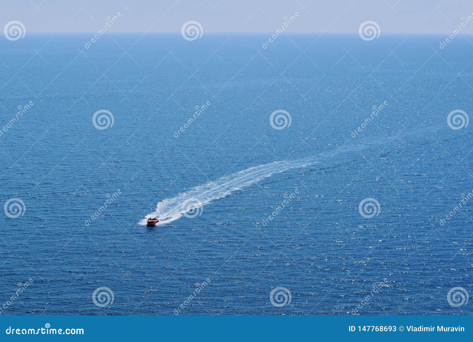 Boat in the open sea stock image. Image of summer, yachting - 147768693