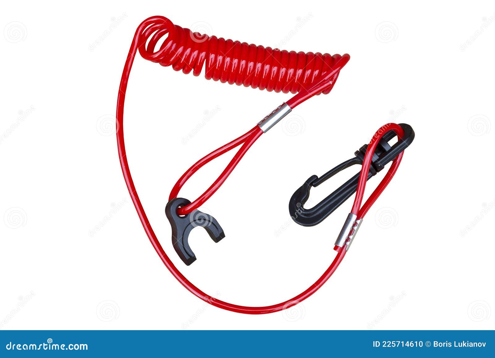 Boat Outboard Engine Kill Stop Switch Isolated on White Background ...