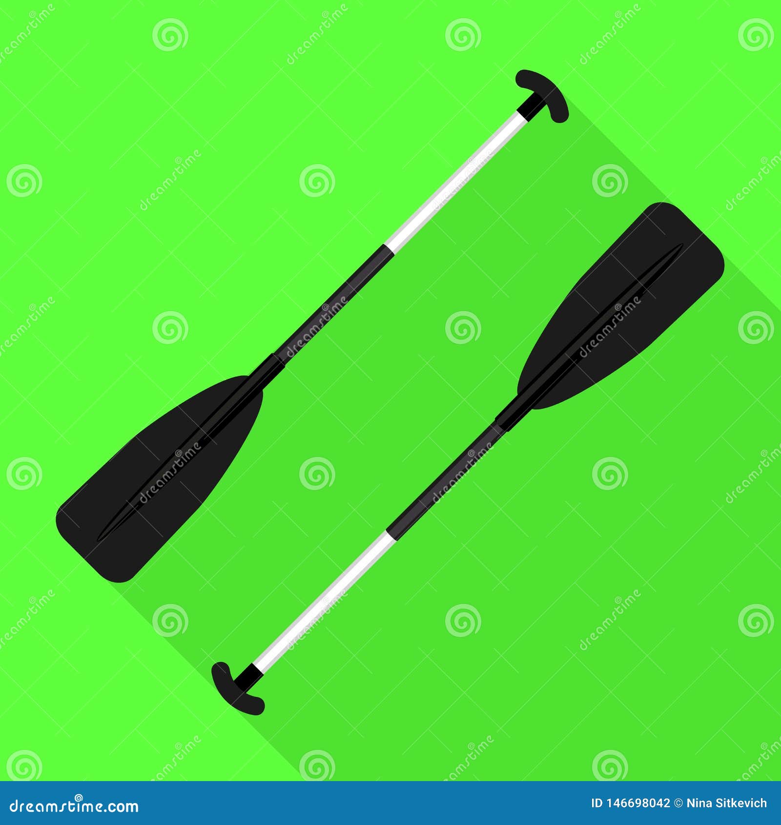 Paddles Icon, Cartoon Style Vector Illustration | CartoonDealer.com ...