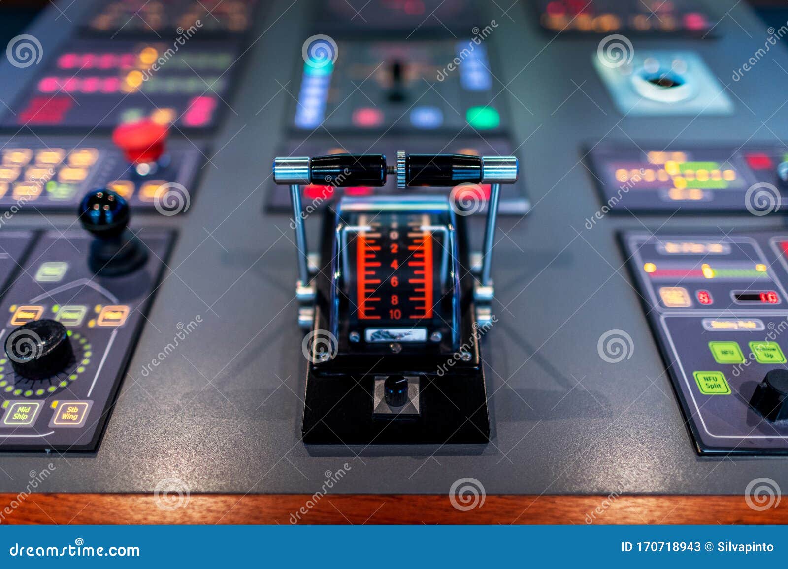 Boat Panel with Lighted Instruments Stock Image - Image of ocean, deck ...