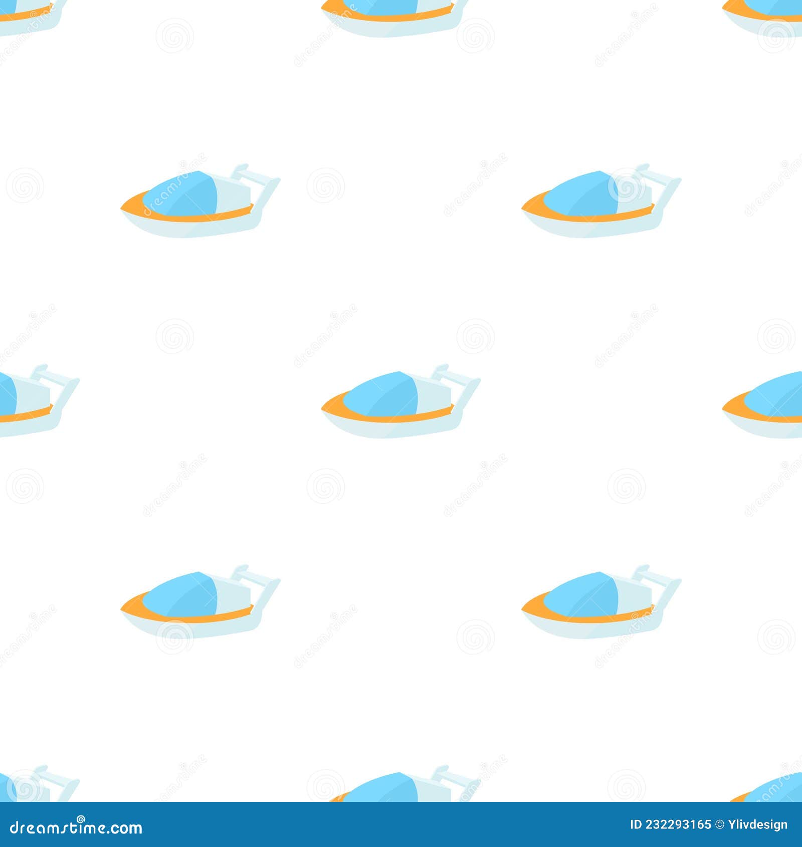 Boat Pattern Seamless Vector Stock Illustration - Illustration of ...