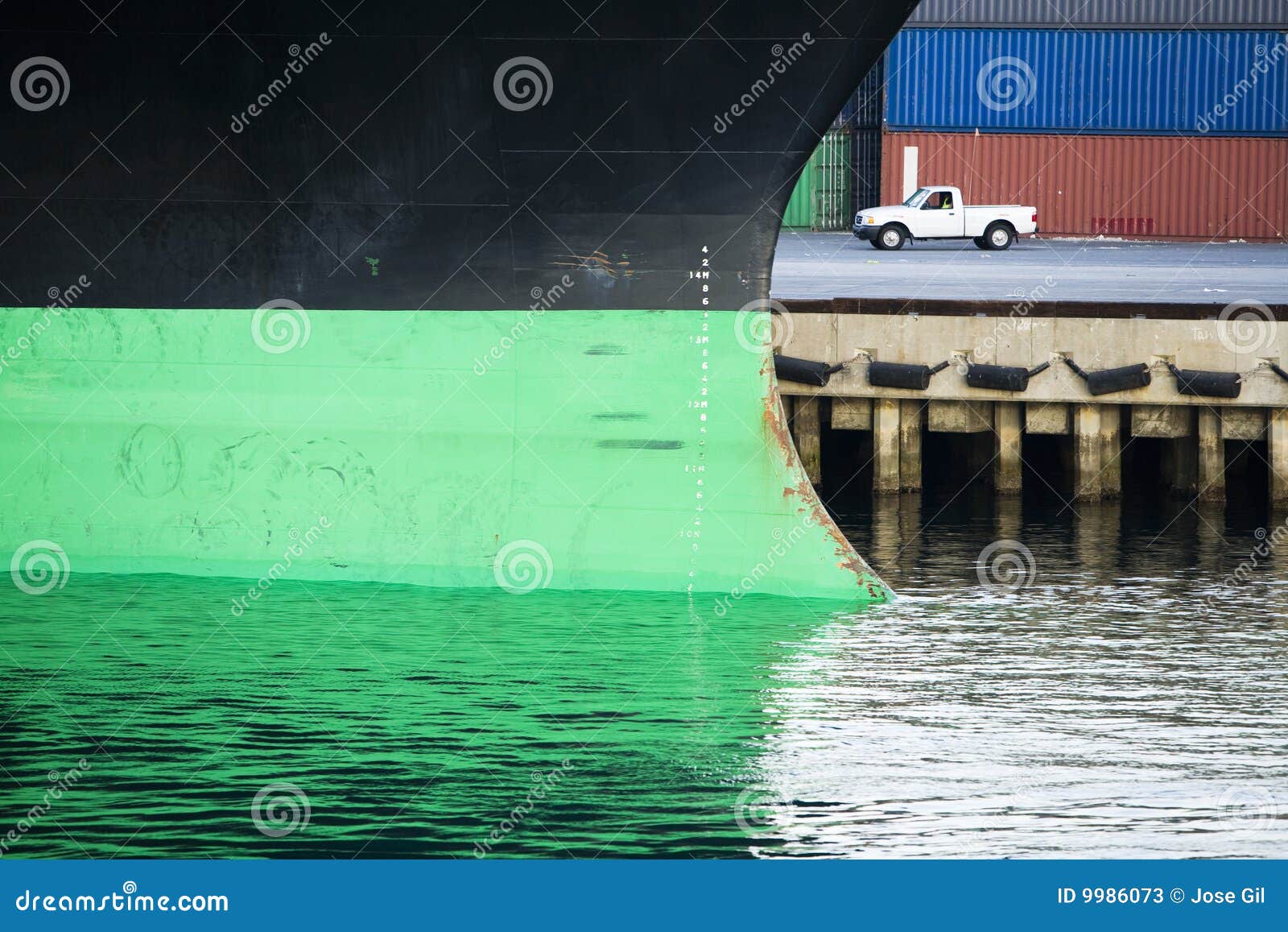 Boat and Pickup Truck at Docks Stock Image - Image of lake, horizontal ...