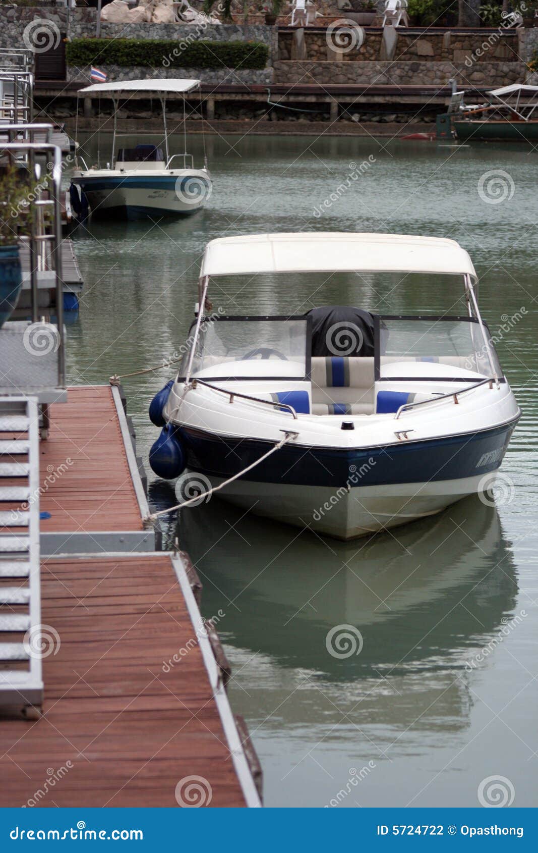 Boat at pier stock photo. Image of small, pier, canal - 5724722