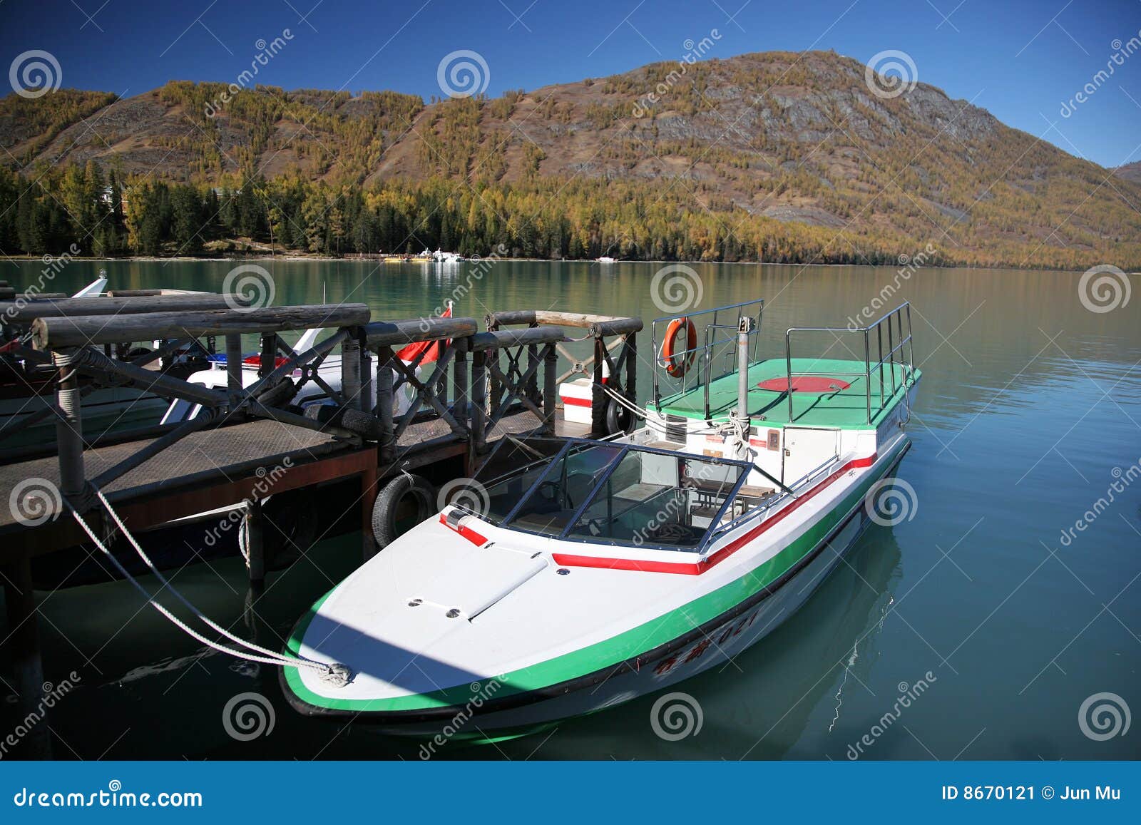Boat at pier stock image. Image of pier, watercraft, white - 8670121