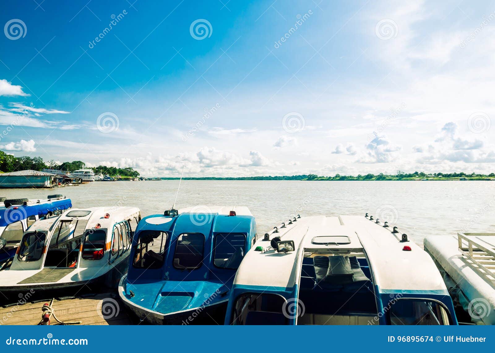 Boat Pier by Amazonas River in Brazil Editorial Stock Image - Image of ...