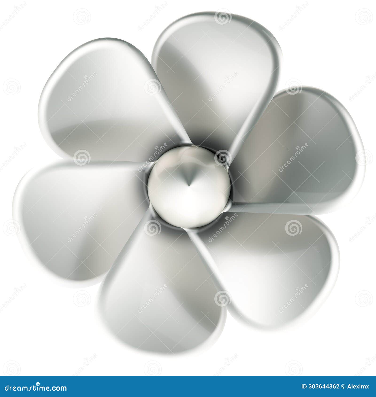 Boat Propeller, 3D Rendering Stock Illustration - Illustration of boat ...