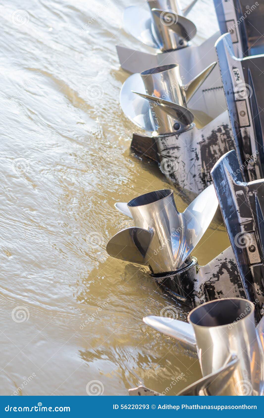 Boat Propeller in the River Stock Image - Image of motorized, equipment ...