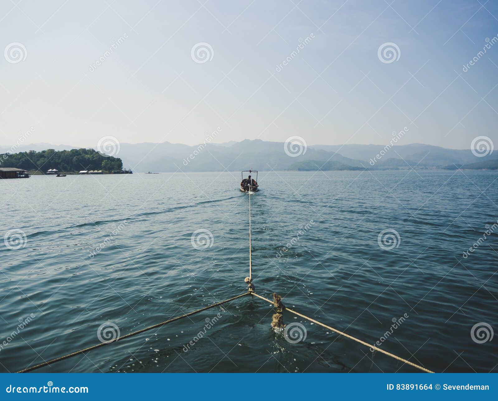Boat Pull Raft for Adventure Tour. Stock Photo - Image of nature ...