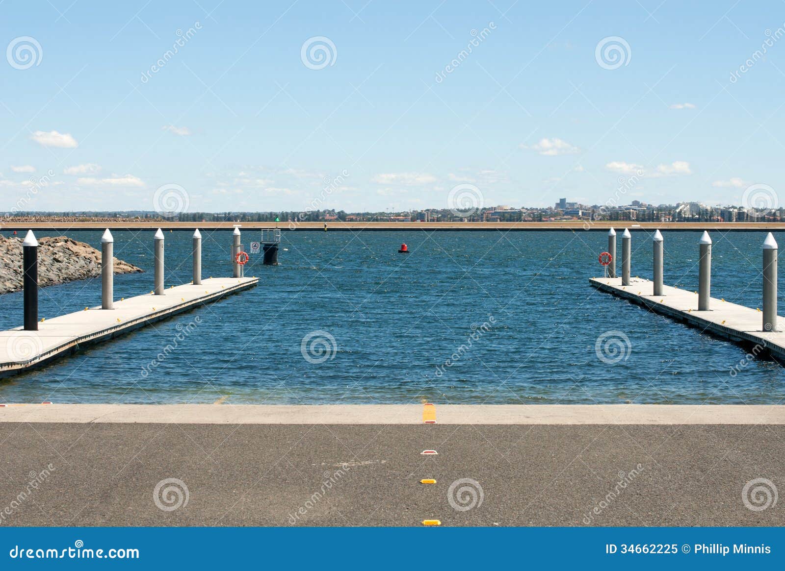 Boat Ramp and Floating Jetty Stock Image - Image of scene, perspective ...