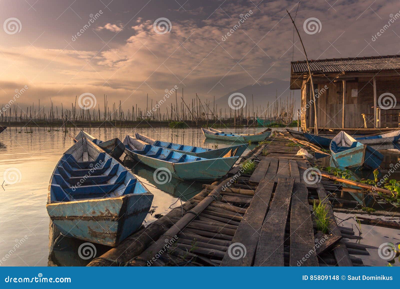 Boat stock photo. Image of central, rawa, pening, java - 85809148