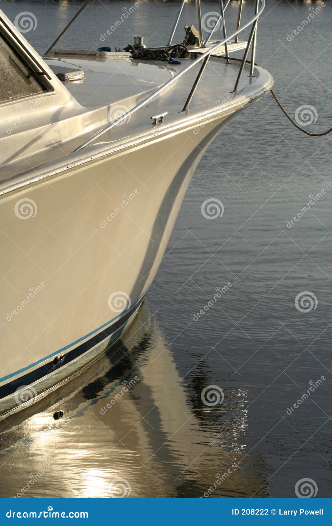 Boat reflecting on water stock photo. Image of reflects - 208222