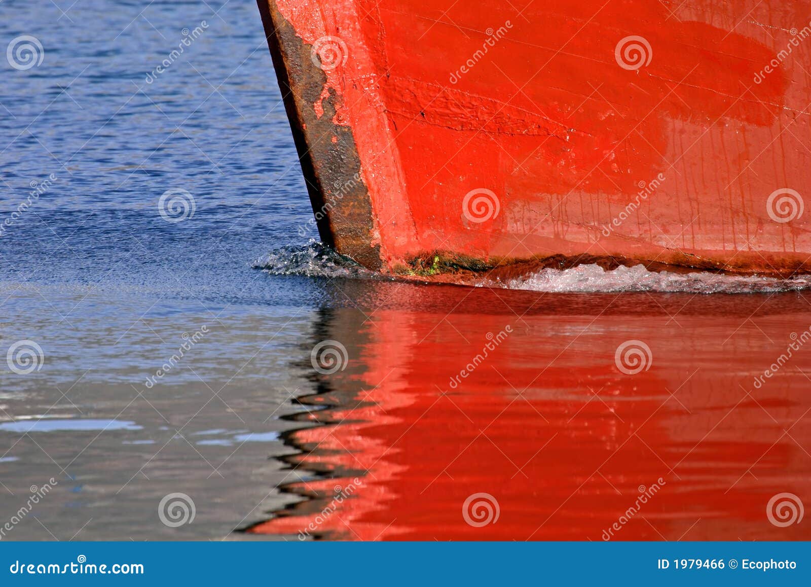 Boat reflection stock photo. Image of transport, harbour - 1979466