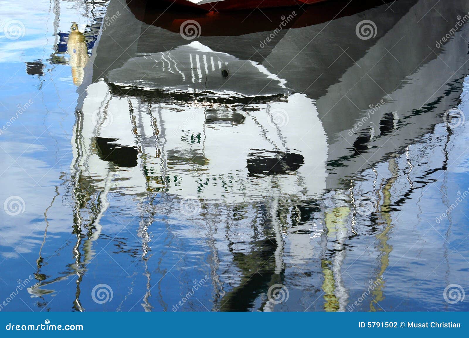 Boat reflection stock photo. Image of boat, white, texture - 5791502