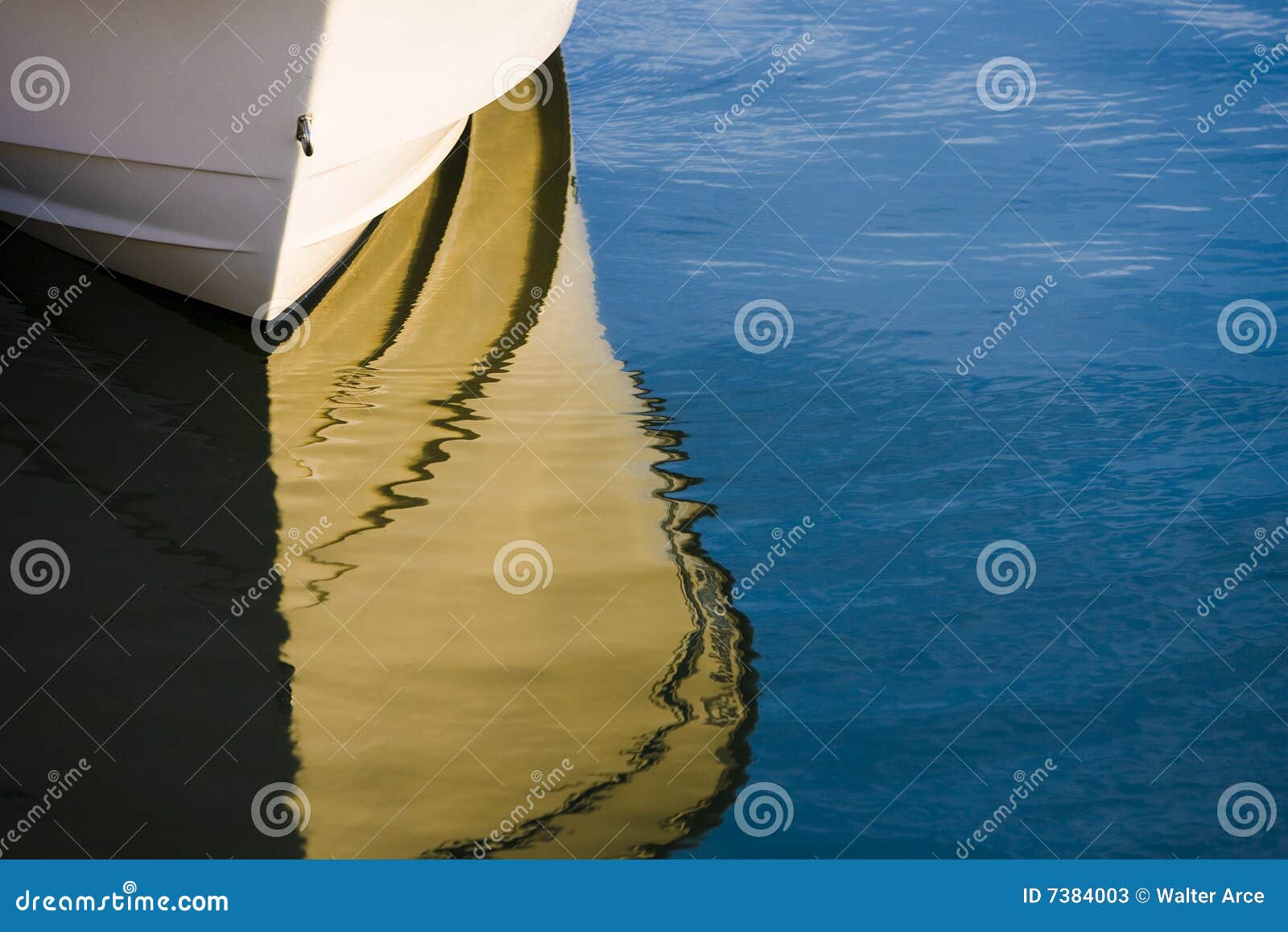 Boat Reflection stock image. Image of ocean, water, ripple - 7384003