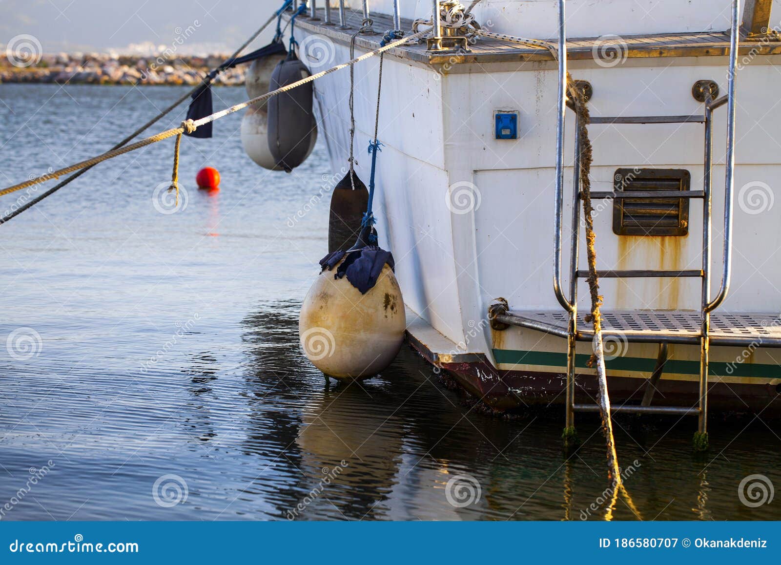 A Boat Reflection on Sea Water Stock Image - Image of ocean, nature ...
