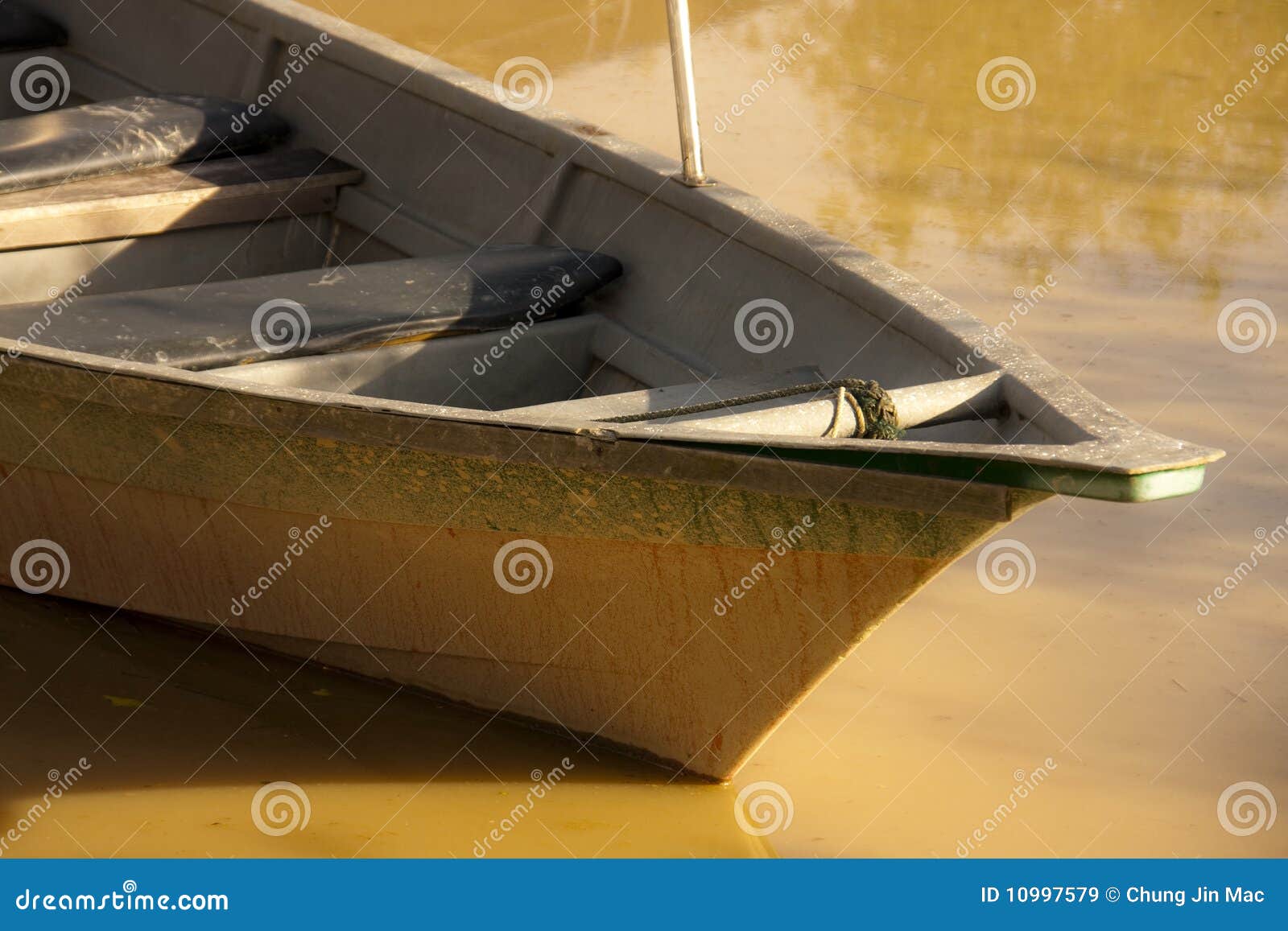 Boat on a river stock image. Image of leisure, evening - 10997579