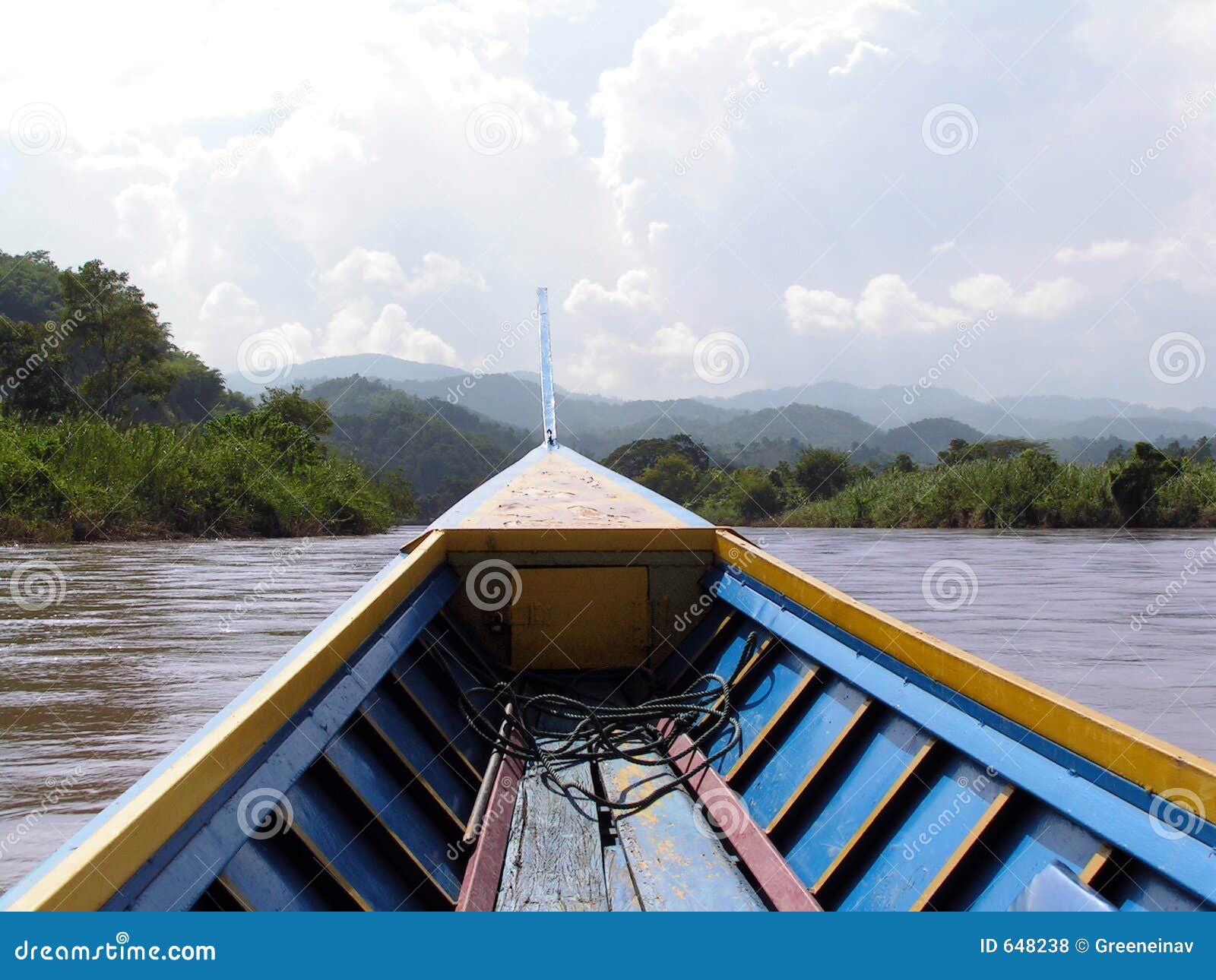 Boat on river stock photo. Image of cruise, wide, waterway - 648238