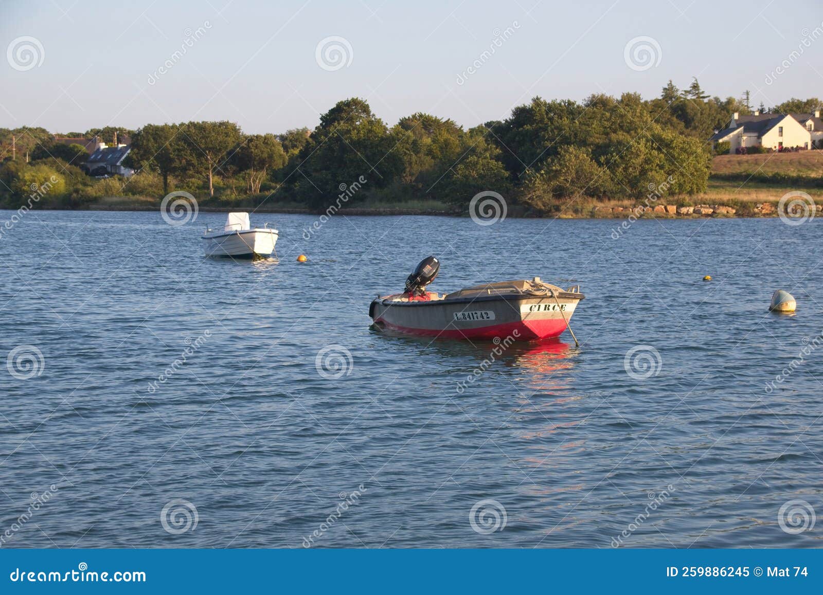 Boat on the river editorial image. Image of recreation - 259886245