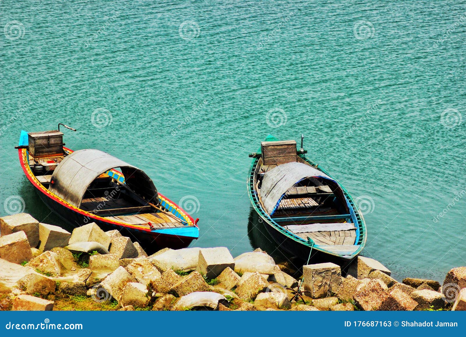 Boat in the riverside stock image. Image of riverside - 176687163