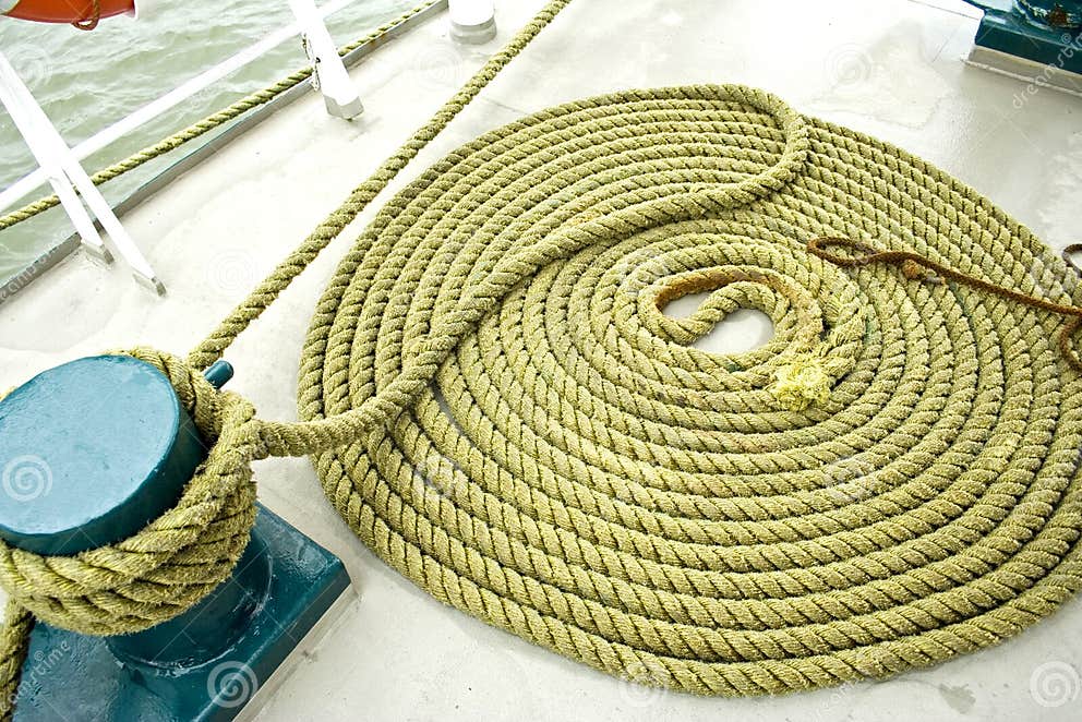 Boat rope stock photo. Image of marina, sailboat, cord - 1236432