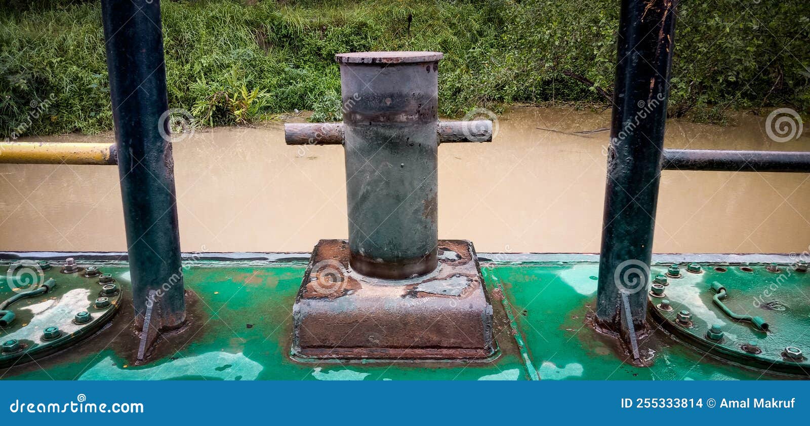 Boat rope mooring stock photo. Image of garden, blue - 255333814