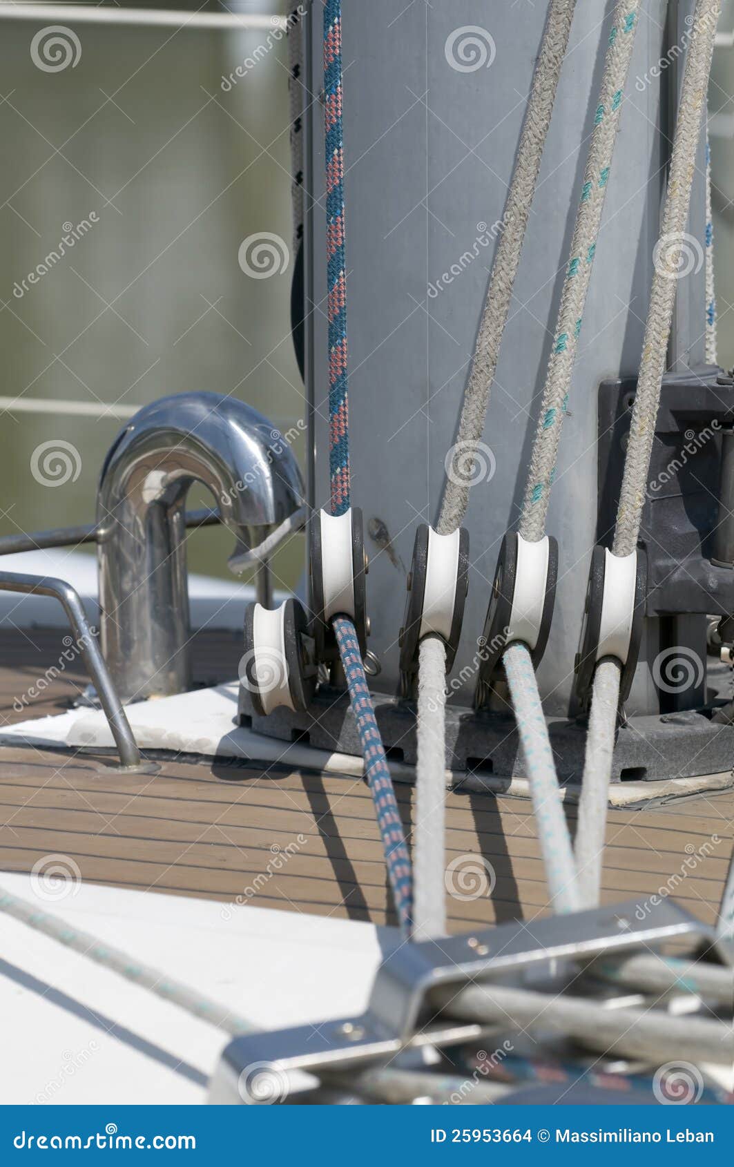 Boat ropes stock photo. Image of deck, mast, hawser, boat - 25953664