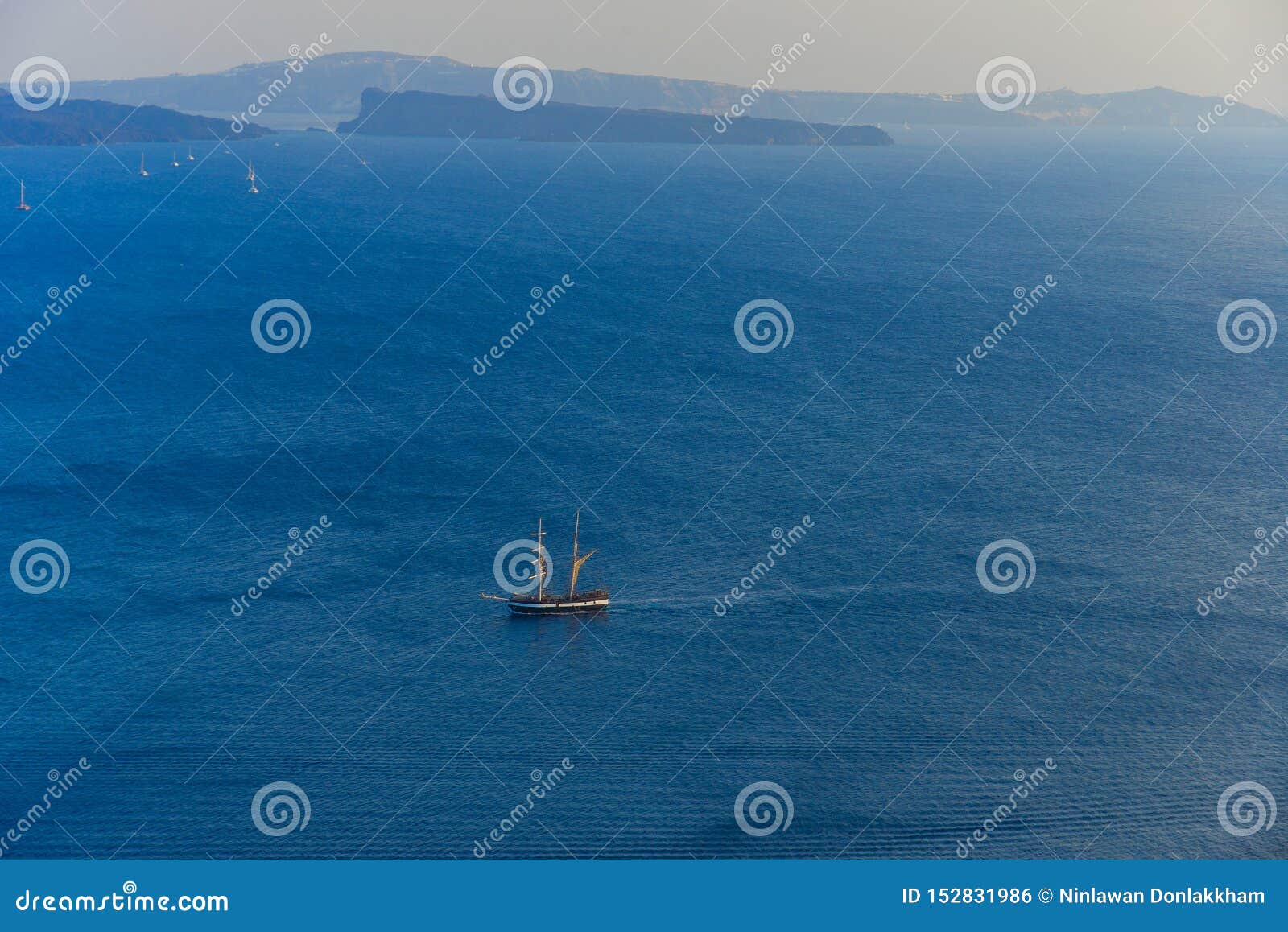A boat running on blue sea stock photo. Image of refresh - 152831986