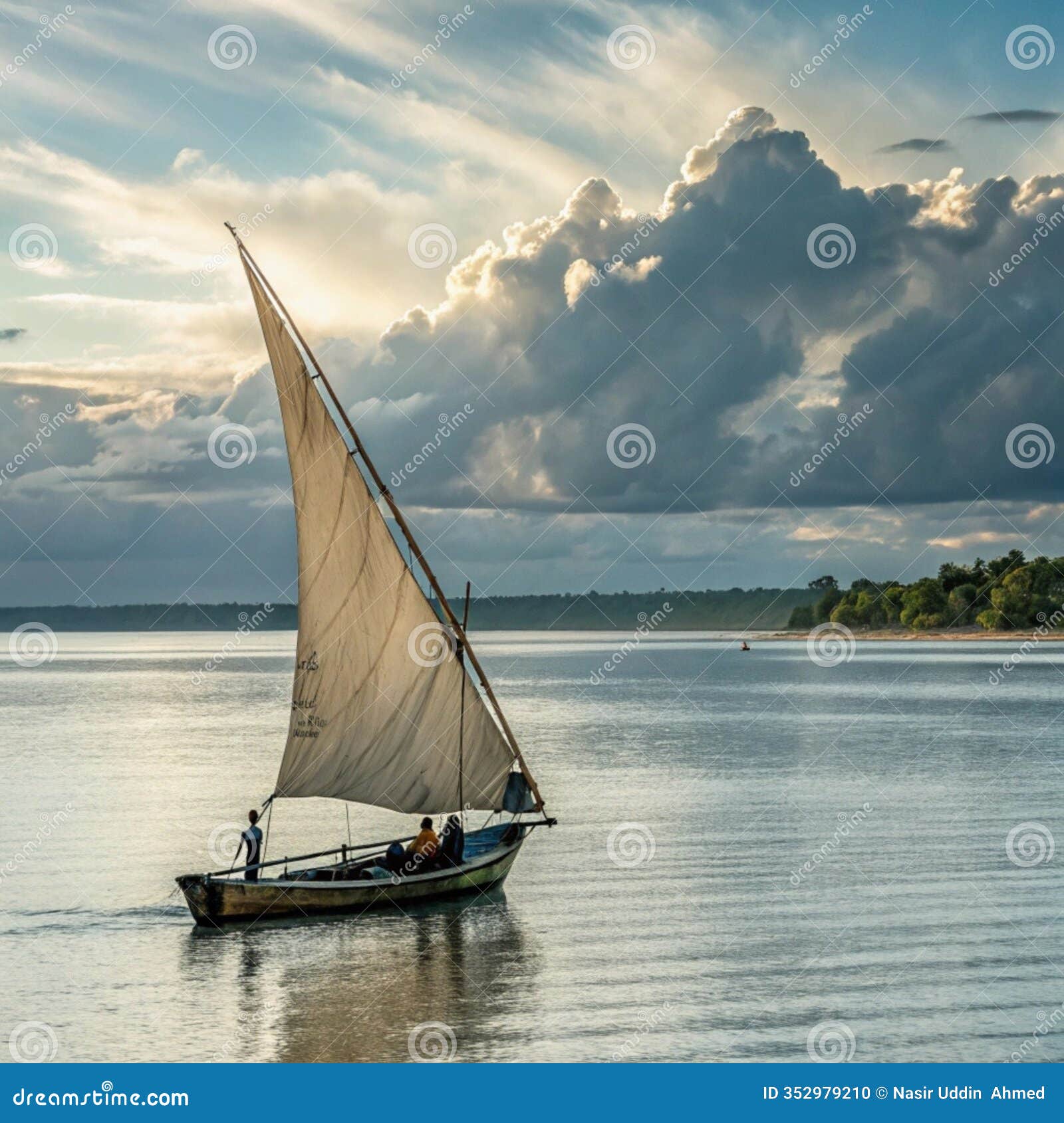 A Boat with Sailo "Sailor S Voyage: the Call of the Sea" Stock Photo ...