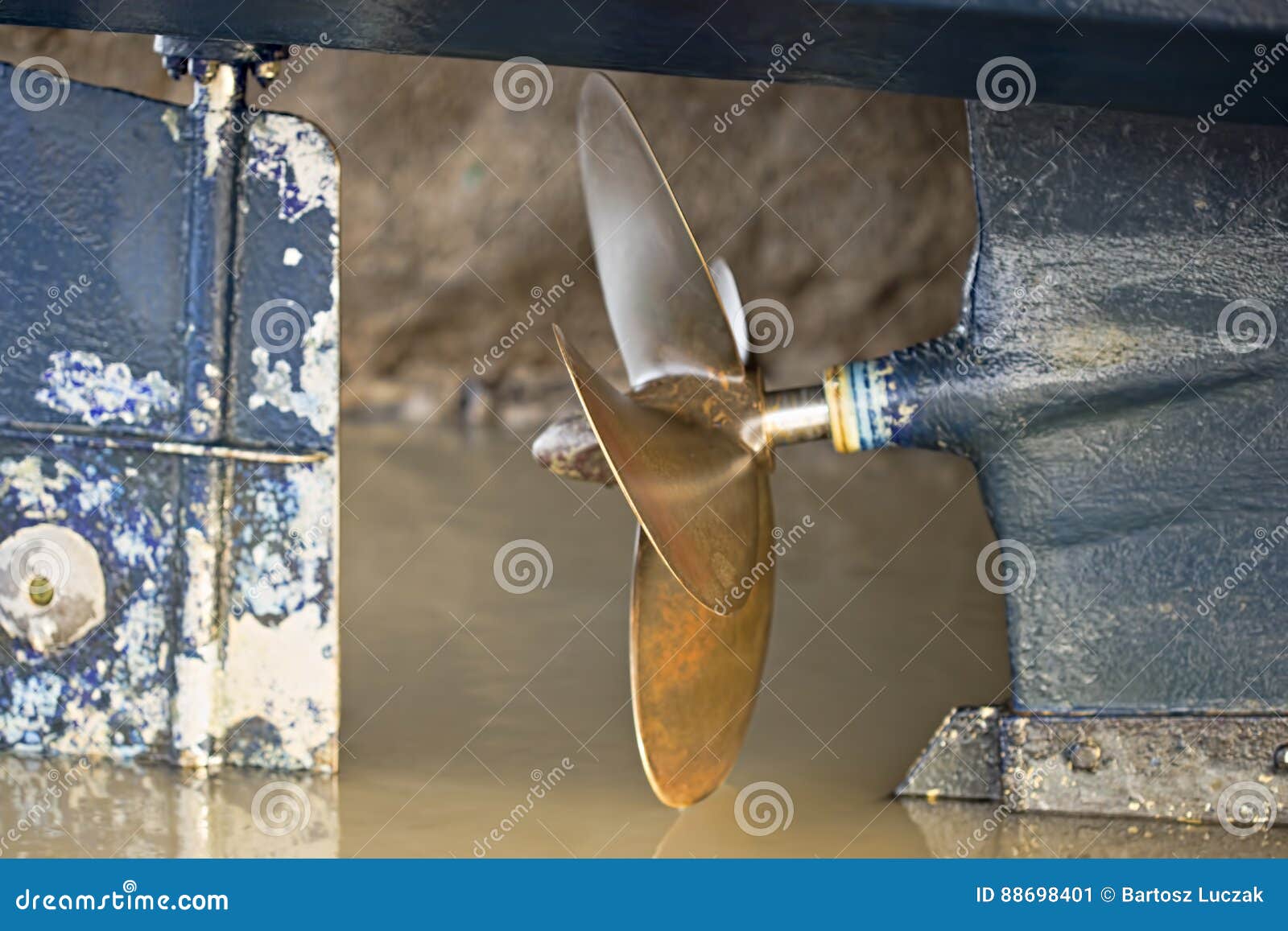 Boat propeller stock image. Image of motorboat, nautical - 88698401