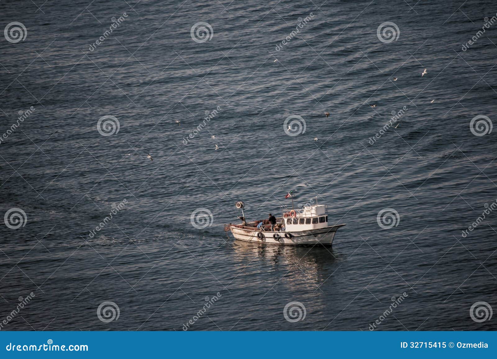 Boat on the Sea from High Angle Stock Image - Image of pursuit ...