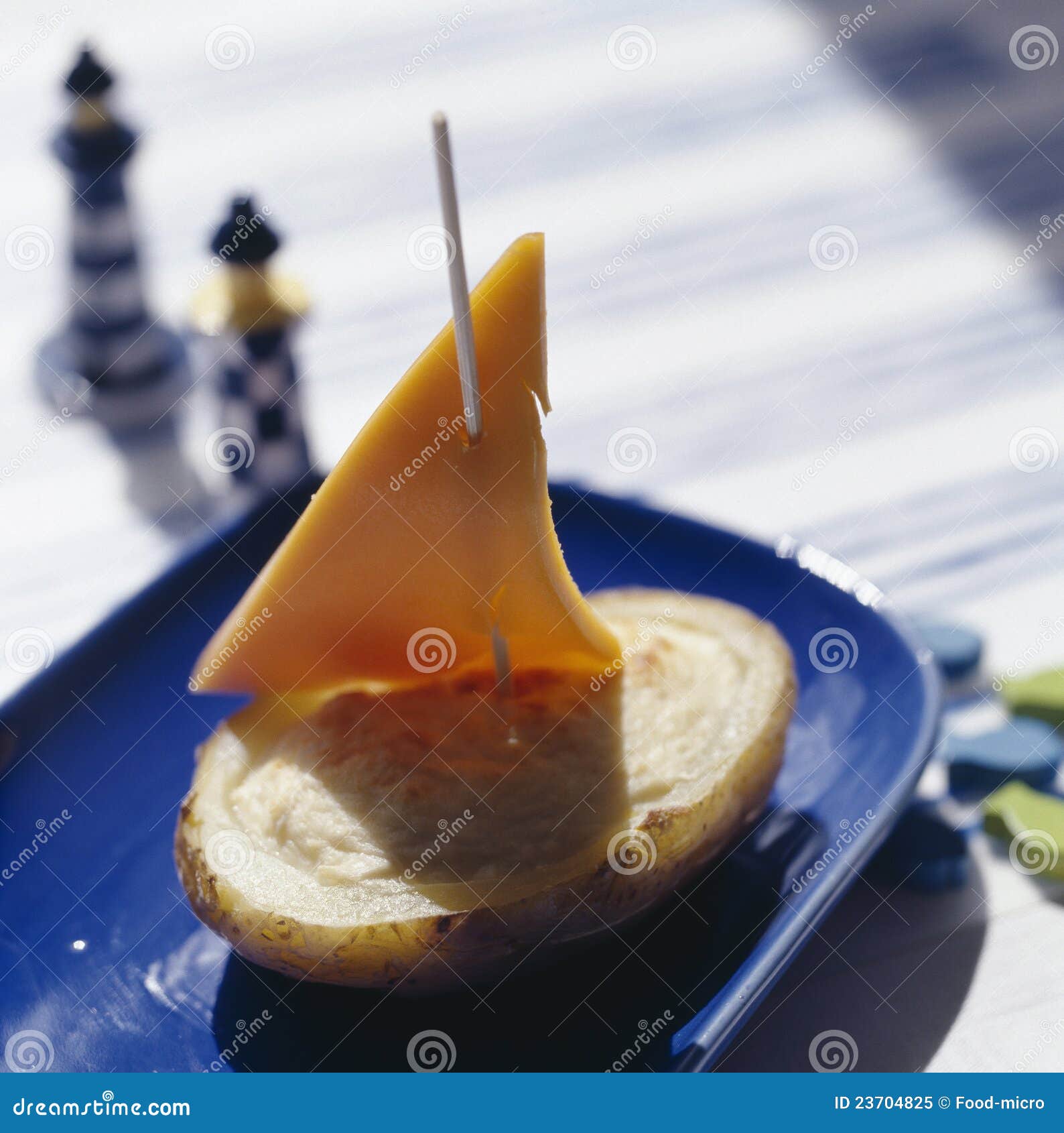 Boat-shaped Mashed Potato and Cheddar Appetizer Stock Image - Image of ...