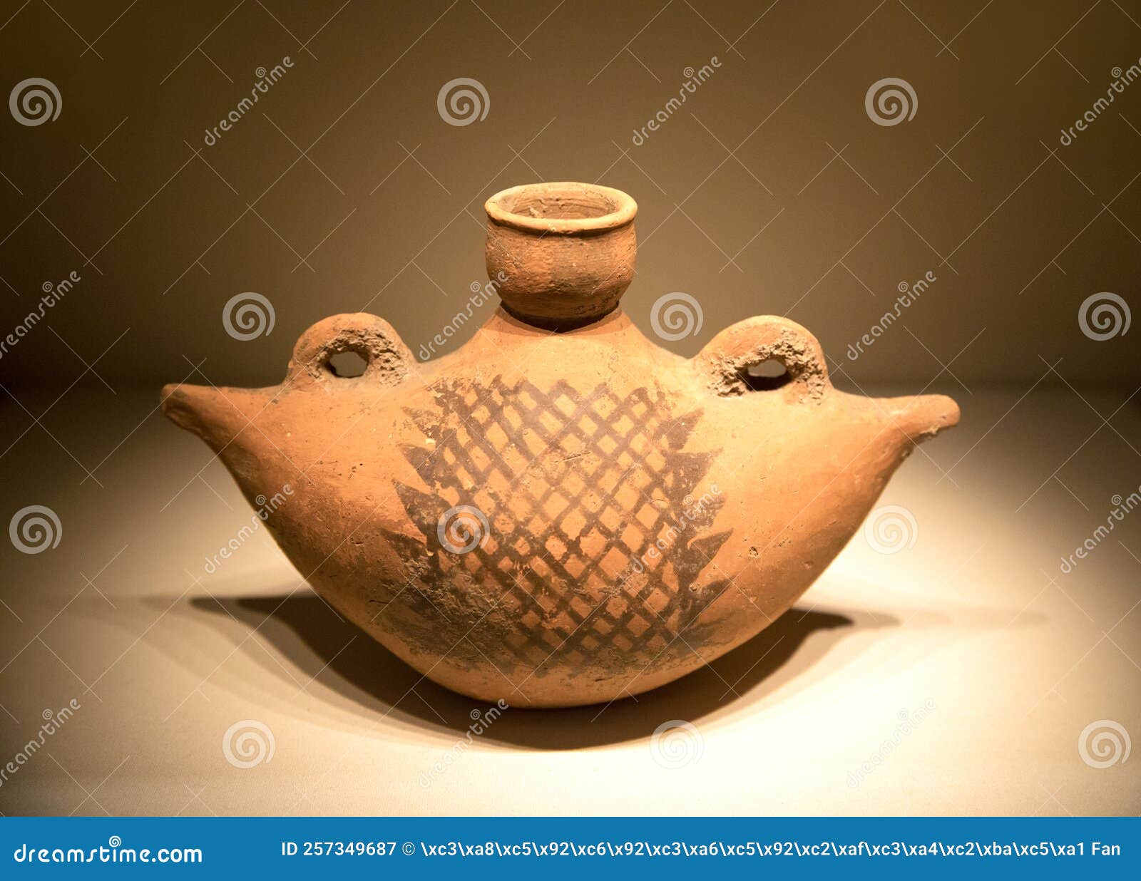 Boat-shaped Painted Pottery Pot in the Collection of the National ...