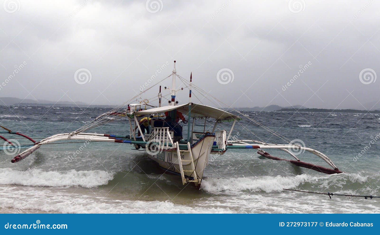 Boat Sheltering from Super Typhoon Ketsama in Puerto Princesa, Palawan ...