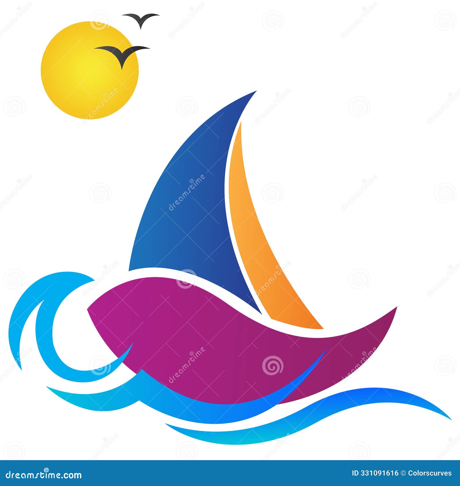 Boat ship logo design stock illustration. Illustration of emblem ...