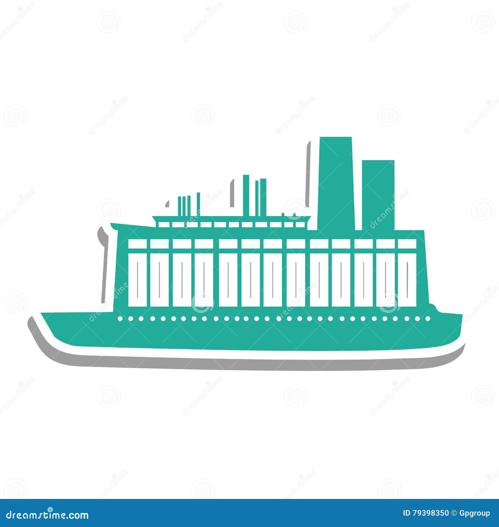 Boat or Ship Pictogram Icon Image Stock Vector - Illustration of sign ...