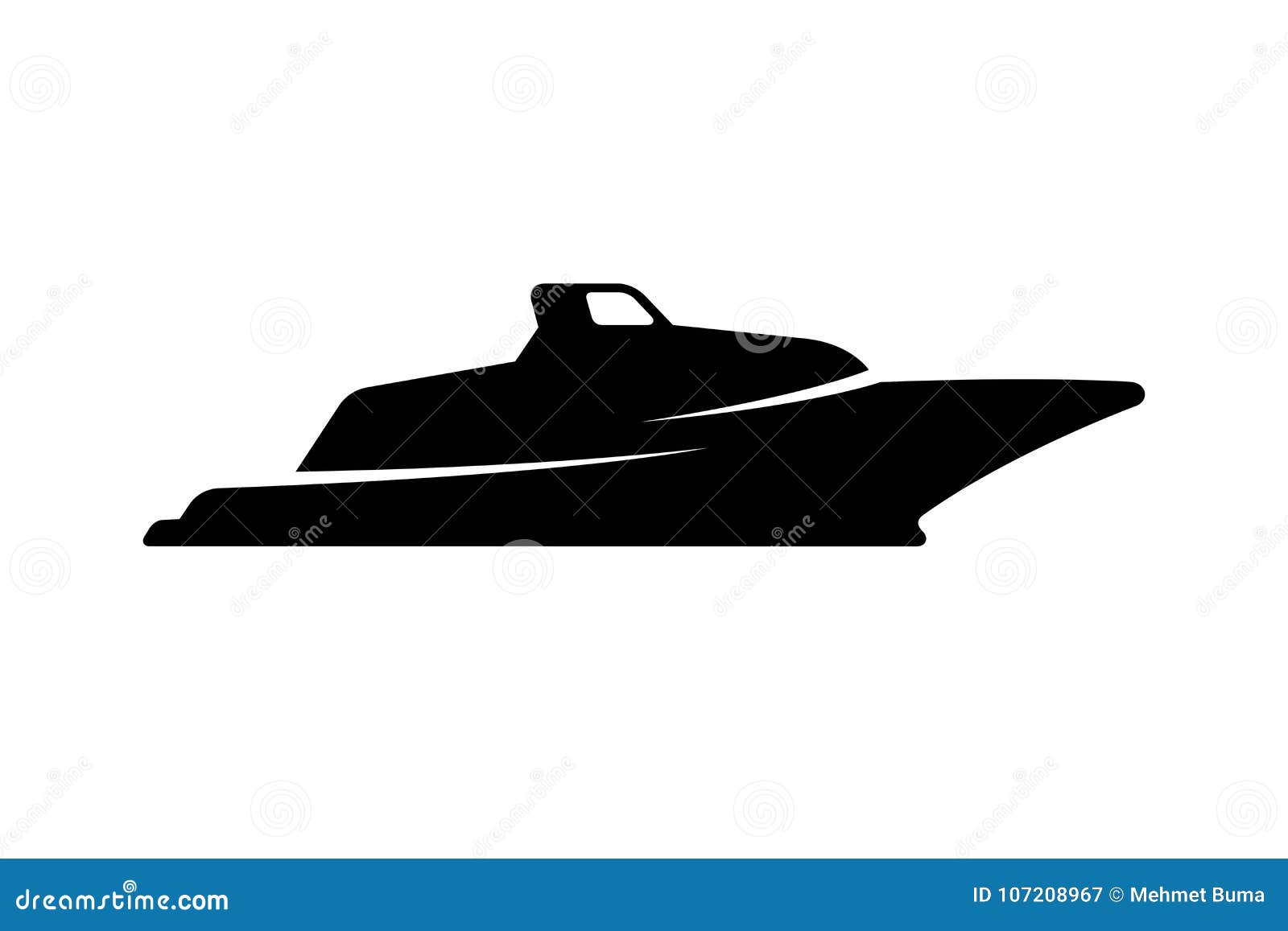 Boat Silhouette Vector | CartoonDealer.com #54350976