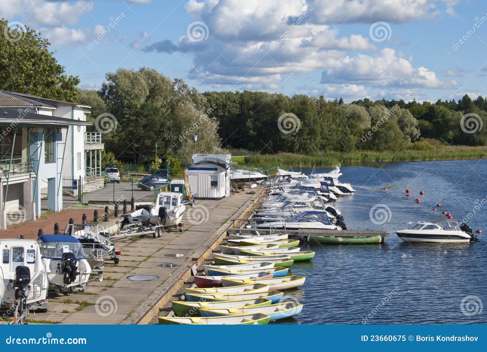 Boat station stock image. Image of canoe, dock, yacht - 23660675